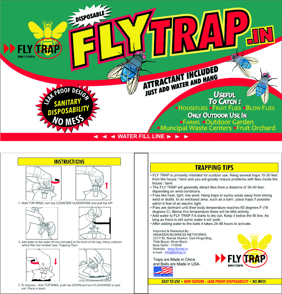Disposable Fly Trap Set of 3 - FlyTrap®